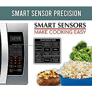 Farberware FMO13AHTBKI Professional 1.3 Cu. Ft. 1100-Watt Microwave Oven with Sensor, Stainless Steel