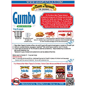 Mam Papaul's Gumbo w/ Roux 3pk Mix