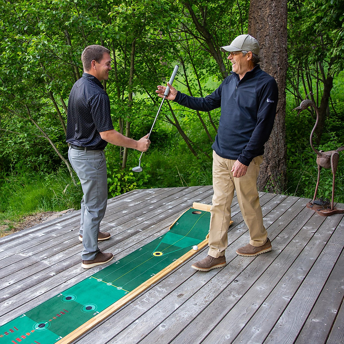 PRO PUTT 10 Foot Indoor Putting Green with Ball Return by GBD Sports - Putting Mat - Golf Gifts for Men & Women - Putting Matt for Indoors - Golf Putting Mat - Golf Training Accessories