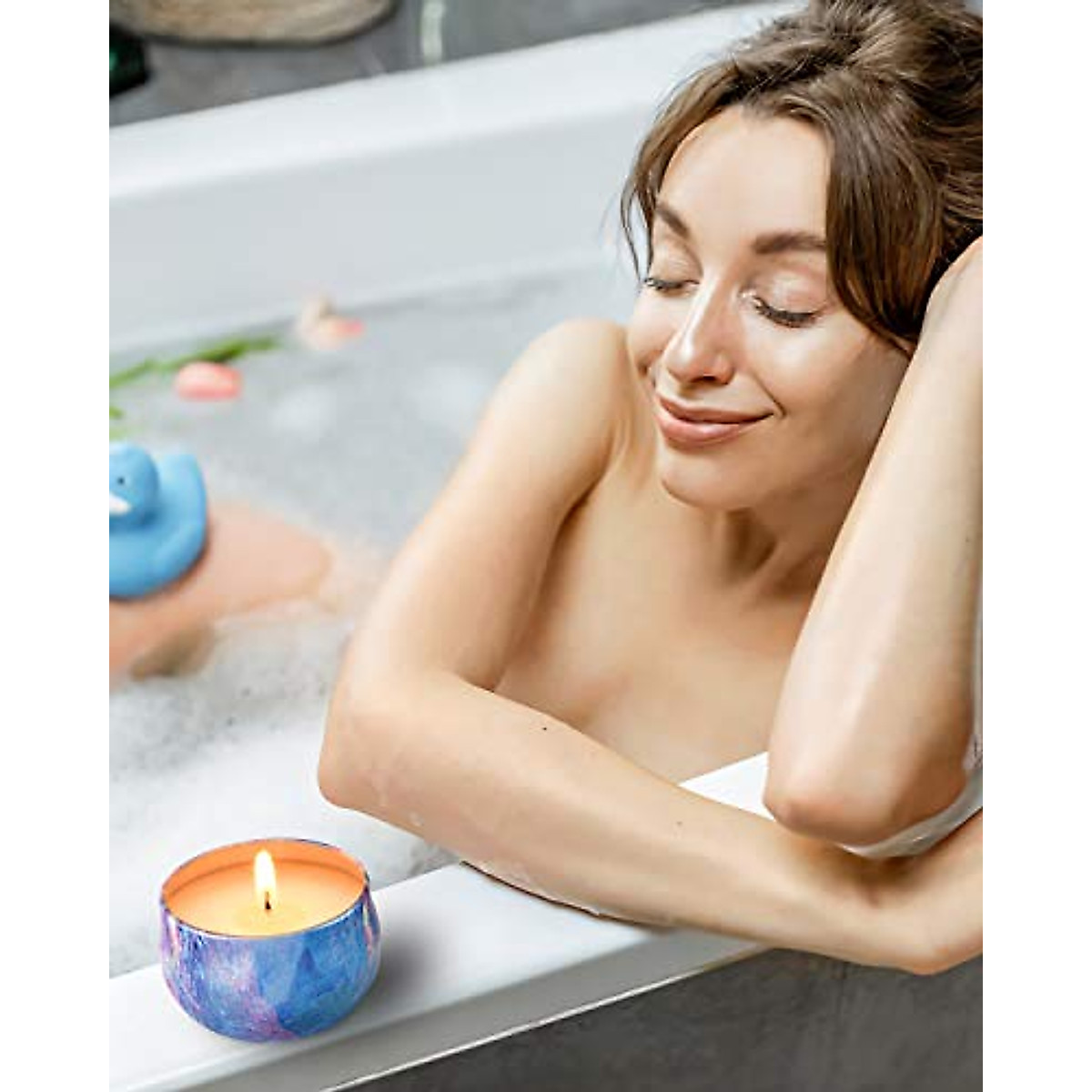 Scented Candles Gift Set,9 x 2.2 Oz Natural Soy Wax Candles Gifts for Women,9 Essential Oil Fragrances,Aromatherapy for Stress Relief,Gift Set for All Occasions,15 Hours Burn Time, 9 Pack