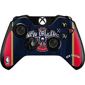Skinit Decal Gaming Skin compatible with Xbox One Controller - Officially Licensed NBA New Orleans Pelicans Jersey Design