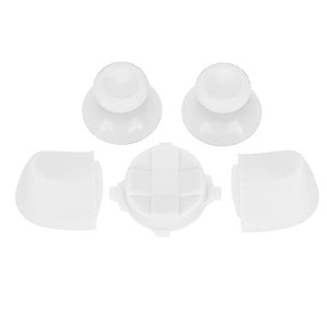 CUEA Game Handle Repalcement Button, Game Controller Button Set Comfortable Feel for Series X(White)