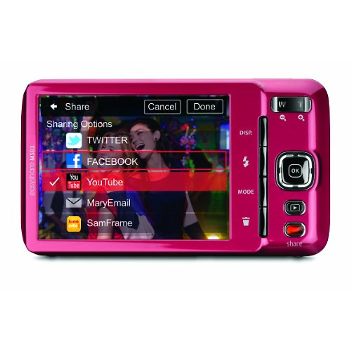 Kodak EasyShare M583 14 MP Digital Camera with 8x Optical Zoom and 3-Inch LCD - Red