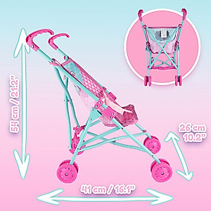 Cry Babies Baby Doll Stroller,Pink