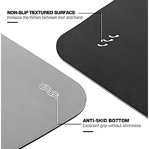 Large Yoga Mat for Men and Women - 6'x4'x6mm, Extra Wide TPE Fitness Mat for Home Gym Workout, Non-Slip, Perfect for Barefoot Exercise (Yoga, Pilates, Stretching, Meditation)