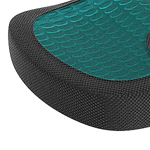 Amazon Basics Gel Enhanced Memory Foam Seat Cushion for Office Chair, Black