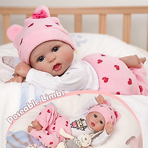BABESIDE Lifelike Reborn Baby Dolls Bailyn - 20 in Realistic-Newborn Baby Dolls Soft Body Reborn Baby Girl with Gift Box & Toys for Kids 3+