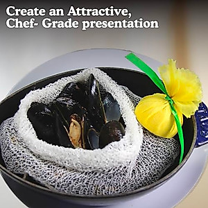 Regency Wraps Boil 'n' Wraps Steamer Bags for Safe and Easy Cooking of Shellfish, Crabs, Clams, Vegetables and more, Natural, 24”, Pack of 10