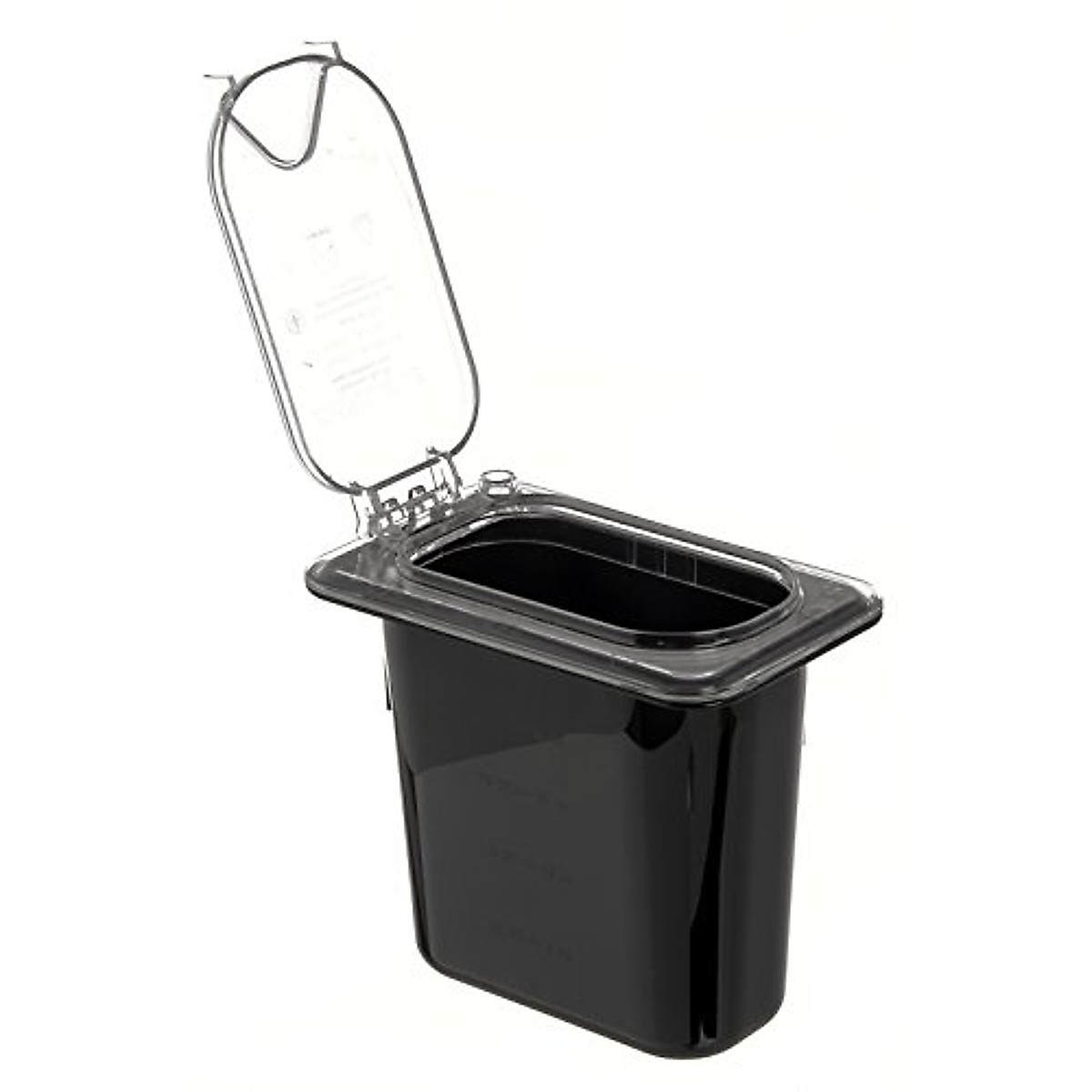 Carlisle FoodService Products Storplus Food Pan, Food Storage Container with Spoonable Corners for Catering, Buffets, Restaurants, Polycarbonate (Pc), 1/9 Size 6 Inches Deep, Black