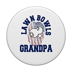 American Flag Fingerprint Patriotic Lawn Bowls Grandpa PopSockets Swappable PopGrip