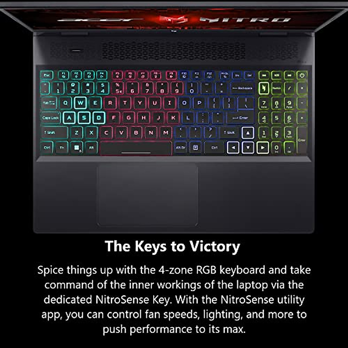 Acer Nitro 16 Gaming Laptop | Intel i5-13500H | NVIDIA GeForce RTX 4050 Laptop GPU | 16" 2560 x 1600 165Hz IPS G-SYNC Display | 8GB DDR5 | 512GB Gen 4 SSD | Wi-Fi 6 | RGB Backlit KB | AN16-51-56VR