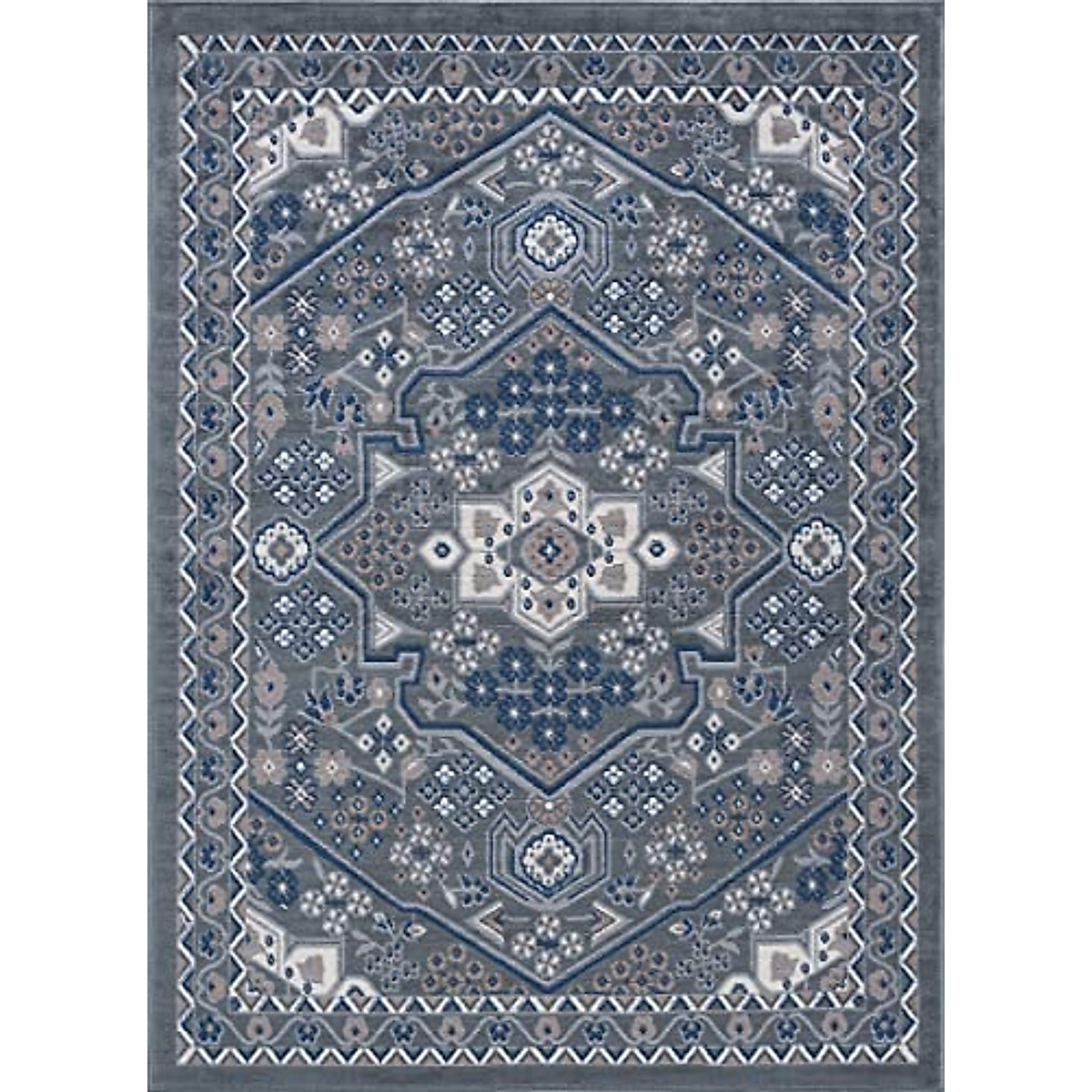 Universal Rugs Logan Area Rug, 4' x 5', Gray