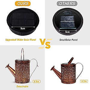 Solar Watering Can Lights, Bigger Garden Lights, Solar Lights Outdoor Waterproof Garden Decor Lights for outside, Metal Hanging Solar Landscape Light Decorative, Yard Decor Decoration Patio Gifts