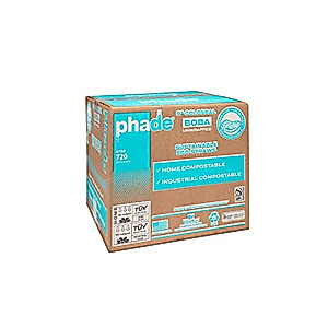 phade Eco-Friendly 9.0" Colossal/Boba Drinking Straws 720 Count - Sustainable Marine Biodegradable, Compostable, Un-wrapped, 4 Pack