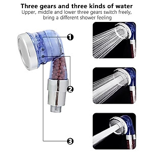 Socila Blue Sprayer Head 3 Function With Filter For Shampoo Bowl, High Pressure And Water Saving, Filter For Dry & Frizz Hair