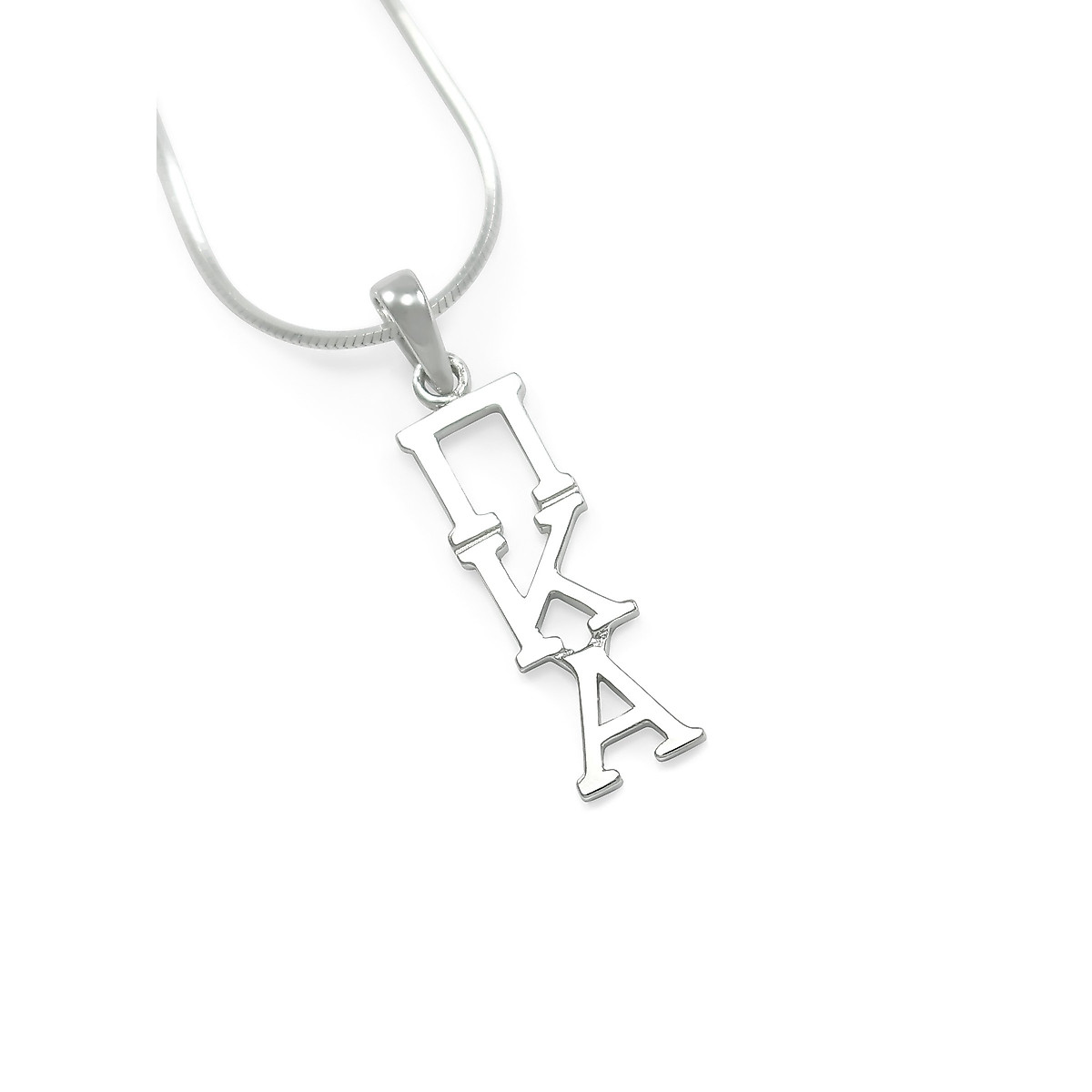 The Collegiate Standard Pi Kappa Alpha Fraternity Classic Sterling Silver Lavaliere/Fraternity Gifts