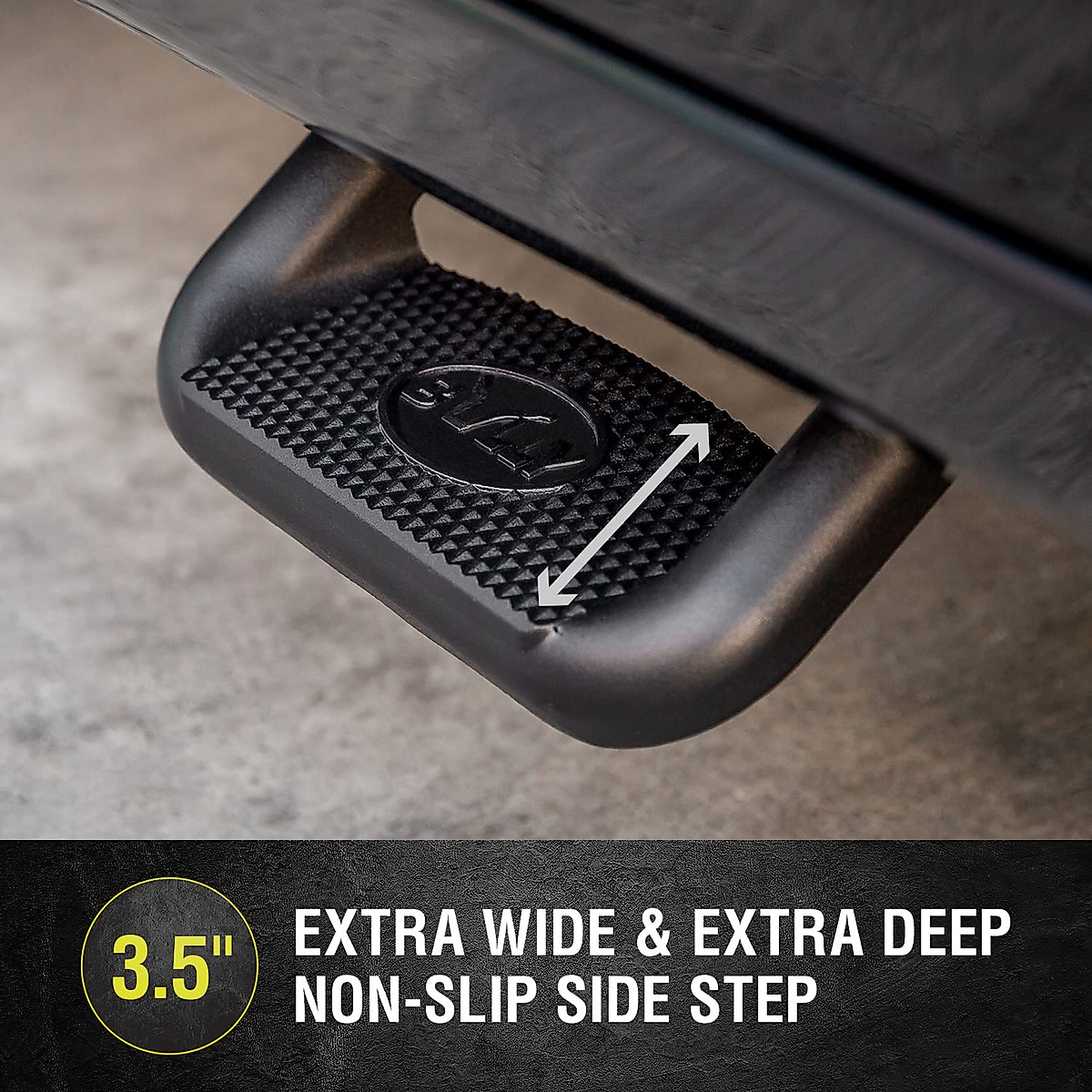 Bully BBS-1103 Truck Black Powder Coated Side Step Set, 2 Pieces (1 Pair), Includes Mounting Brackets - Fits Various Trucks from Chevy (Chevrolet), Ford, Toyota, GMC, Dodge RAM and Jeep