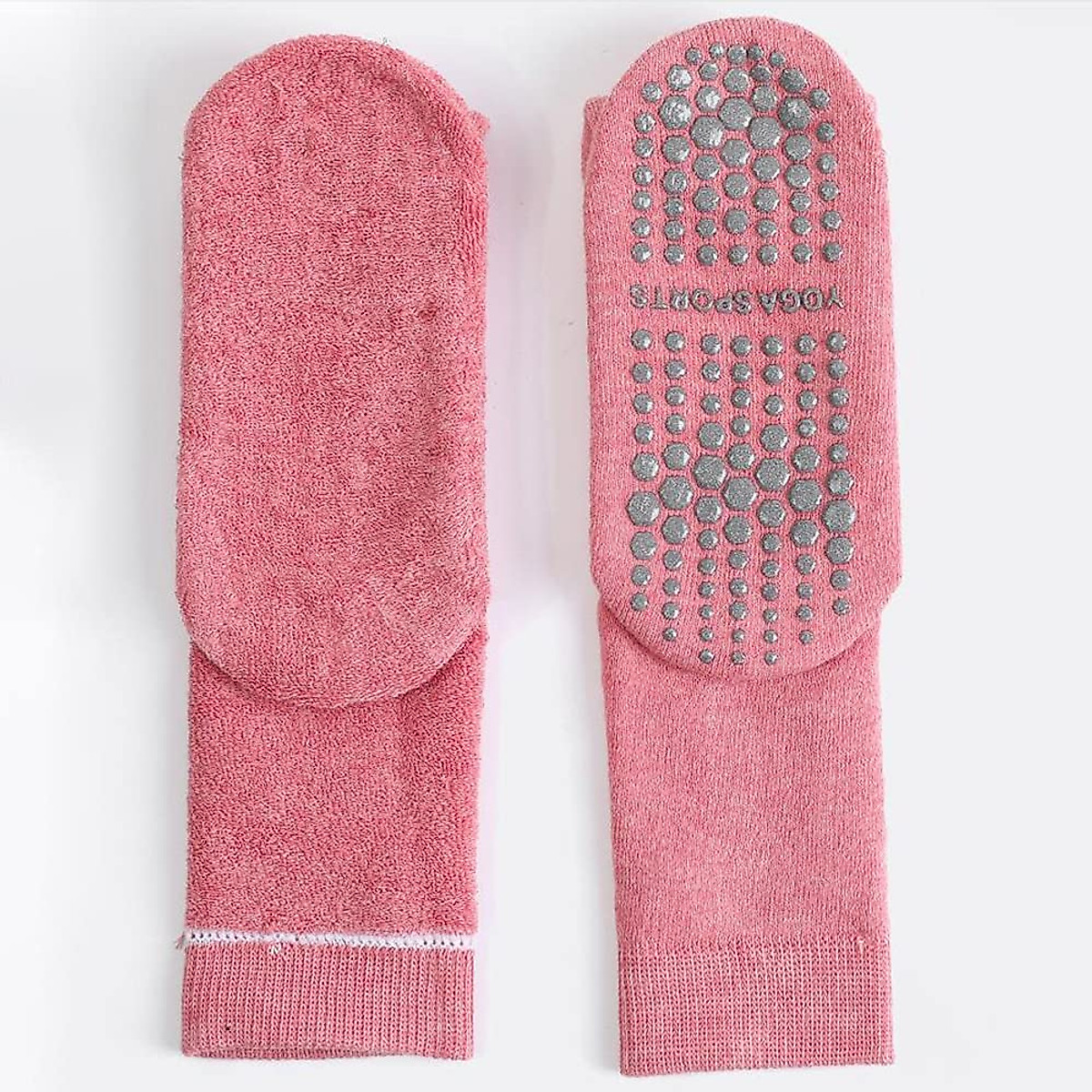 Yoga Socks With Grips for Women,Non Slip Skid Socks,Knee High Socks,Ideal for Pilates,Pure Barre, Ballet,Dance 1Pair (Black)