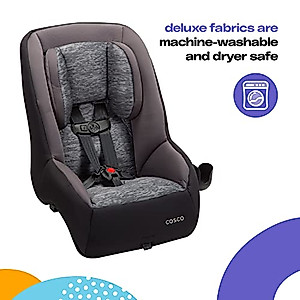 Cosco Mighty Fit 65 DX Convertible Car Seat (Heather Onyx Gray)