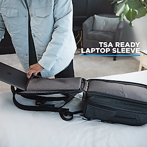 NOMATIC Travel Pack - 14L Water Resistant Laptop Bag - TSA-Ready Expandable Olive Backpack