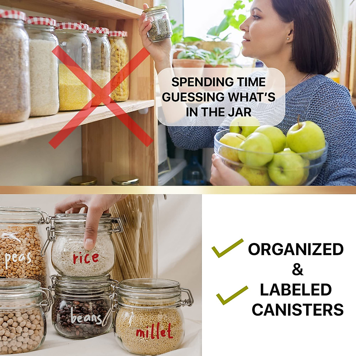 Parker & Bailey Glass Markers - Metallic Markers Wine Glass Markers Washable Wine Markers for Window Mirror Ceramics Drink Glasses Bottles Non-Toxic Glass Pens Gold Silver Red Markers - 3 Pack