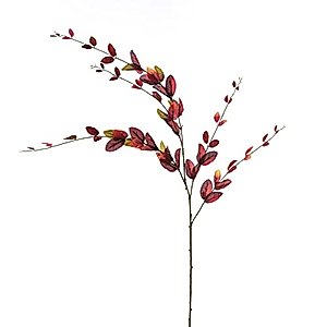 Ashland Michaels Bulk 12 Pack: Burgundy Honeysuckle Leaf Spray