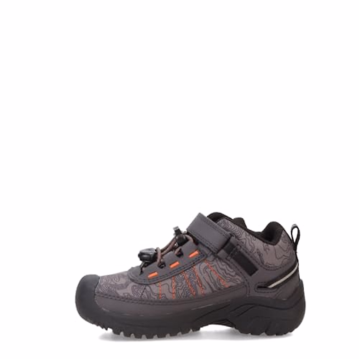 KEEN Targhee Sport Breathable Easy On Lightweight Hiking Shoes, Magnet/Scarlet Ibis, 5 US Unisex Big Kid