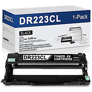 MOLIMER DR-223CL Black Drum Unit 1 Pack DR223CL DR-223CL Compatible Replacement for Brother DR223CL Drum MFC-L3770CDW MFC-L3710CW MFC-L3750CDW MFC-L3730CDW HL-3210CW HL-3230CDW Printer