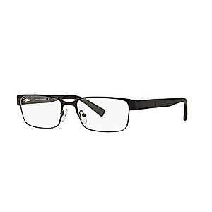A|X ARMANI EXCHANGE Men's AX1017 Rectangular Prescription Eyewear Frames, Black/Demo Lens, 54 mm