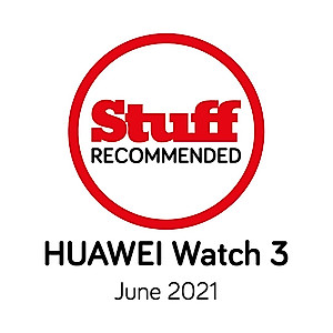 HUAWEI Watch 3 | Connected GPS Smartwatch with Sp02 and All-Day Health Monitoring | 14 Days Battery Life - Black Fluoroelastomer Strap