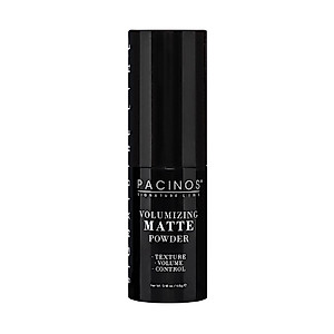 Pacinos Volumizing Matte Hair Powder - Adds Texture, Volume, Controls & Absorbs Excess Oil for Natural Finish, All Hair Types, 4.5 g.