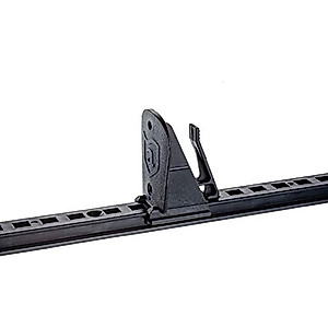 Attwood 11940-2 Universal Adjustable Kayak Foot Pegs/Foot Brace with Trigger Lock, Black Finish, Set of 2, 15 Inches