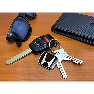 iPick Image - Honda Logo 3D Look Chrome Die-cast Metal Key Chain Key-Ring, Official Licensed