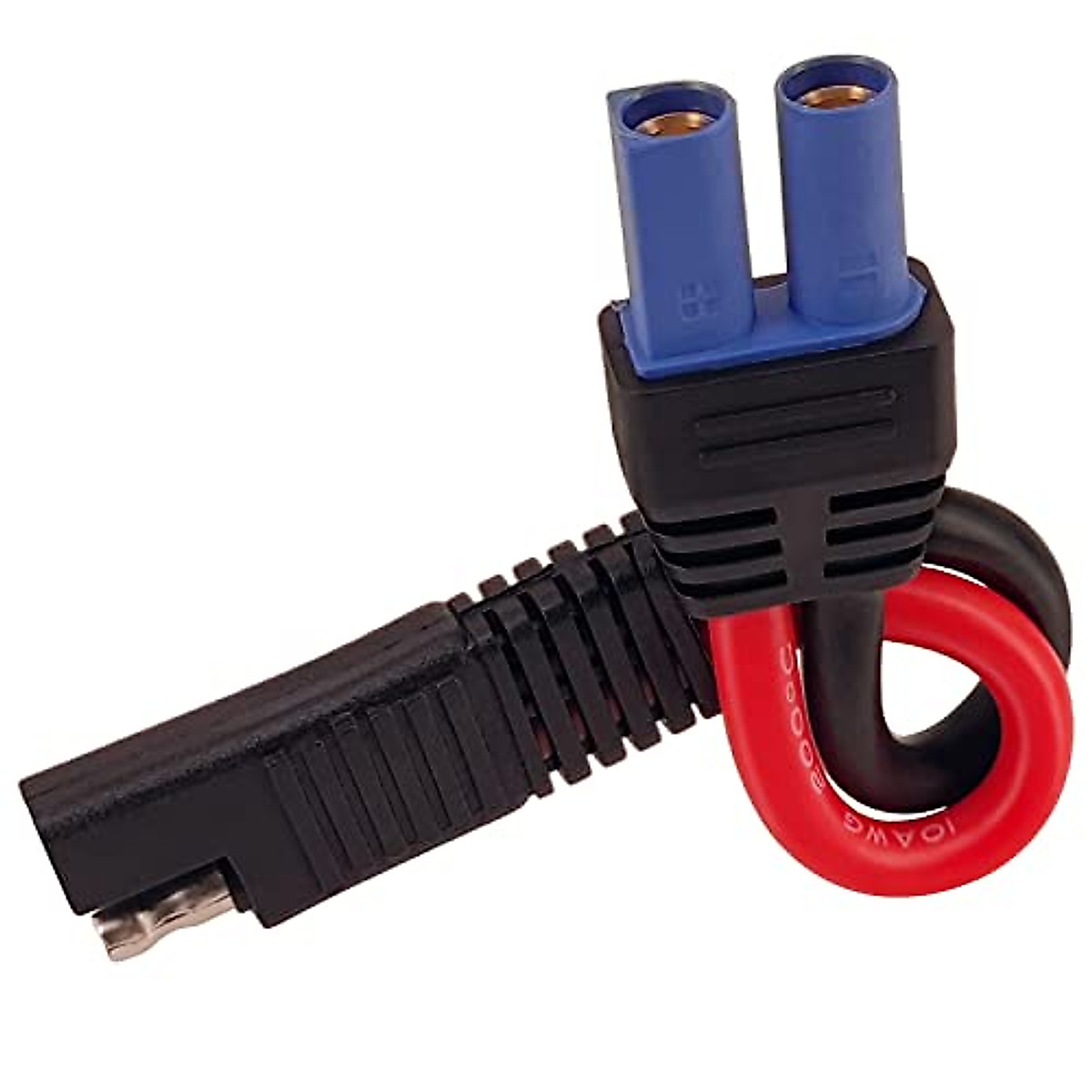 Yeebline 10 AWG SAE to EC5 Cable, 15cm EC5 Female Plug Connector to SAE Power Automotive Adapter ...