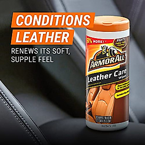 Armor All Interior Car Cleaning Wipes Kit, Disinfects, Protects, and Cleans Car Interiors, Includes Leather Care Wipes, Glass Wipes, Disinfectant Wipes, and Protectant Wipes, 4 Count