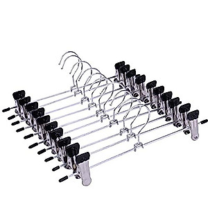 Pants Hanger, 5/10/15/20Pcs Anti-Slip Trouser Clothes Rack Organizer Shirt Pants Jeans Hanger