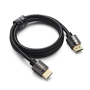 Zeskit X-Tech 48Gbps Ultra High Speed HDMI Cable 6.5ft, 8K60 4K120 144Hz eARC HDR HDCP 2.2 2.3 Compatible with Dolby Vision Apple TV 4K Roku Sony LG Samsung Xbox Series X RTX 3080 PS4 PS5