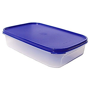 Tupperware Modular Mates 8.5 Cup Rectangle 1 Container Sapphire Blue Seal