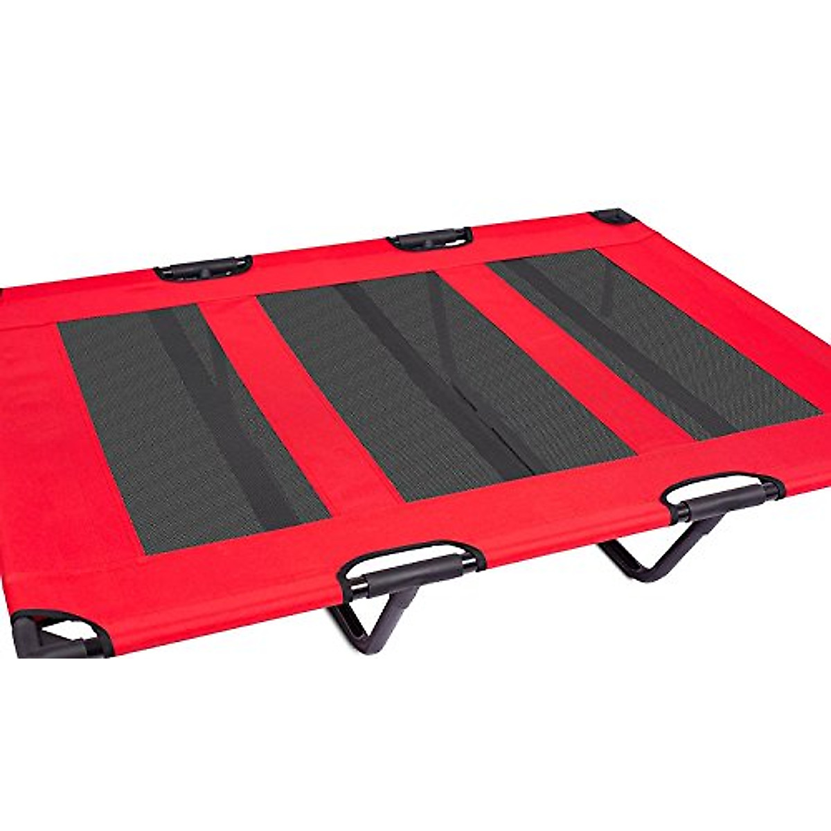 Internet's Best Dog Cot - 48 x 36 - Elevated Dog Bed - Cool Breathable Mesh - Indoor or Outdoor Use - Large - Red