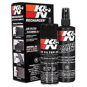 K&N Air Filter Cleaning Kit: Aerosol Filter Cleaner and Oil Kit; Restores Engine Air Filter Performance; Service Kit-99-5000, Multi