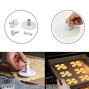 INSPEE 3 Pieces Hydrangea Flower Fondant Plunger Cutters Sugarcraft Cake Cookie Cutter Decorating Mold Tools