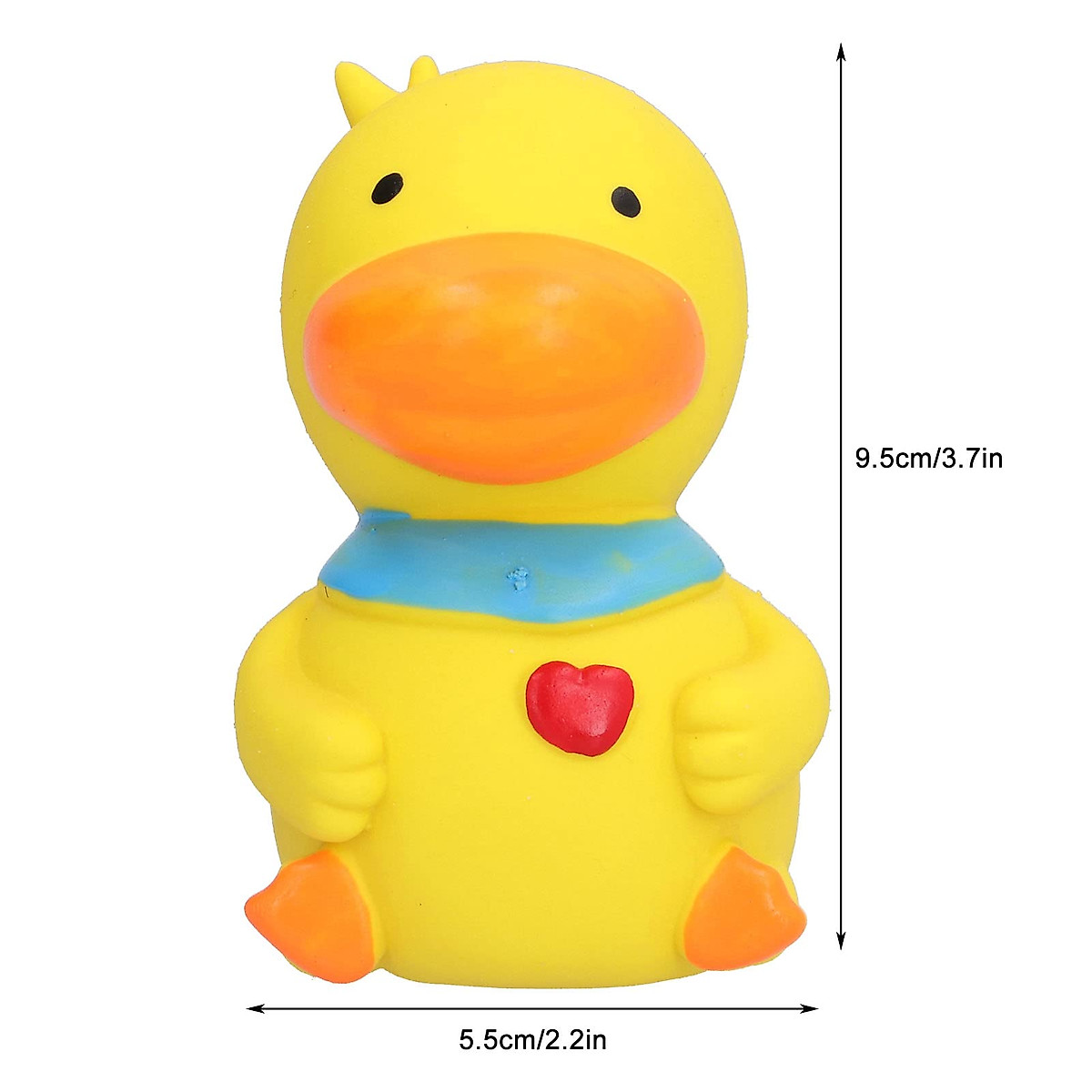 Keenso Latex Duck Dog Toys Durable Cute Interactive Funny Squeak Duck Toys for Dog Puppy Chewing Playing (Yellow)
