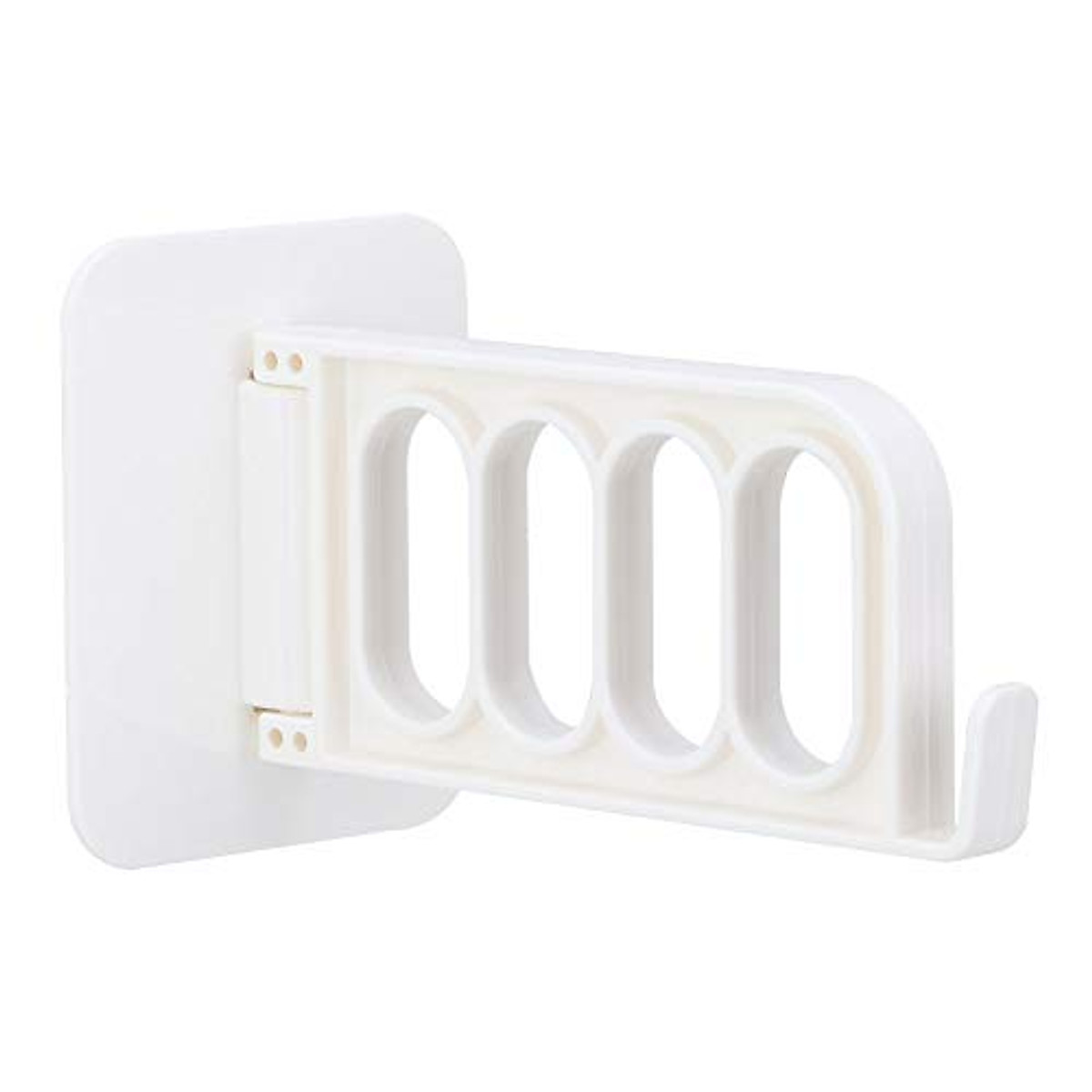 Tuzoo Laundry Rack, Adhesive Laundry Rack, Cloth Drying Rack Punch-Free Adhesive Laundry Rack for Home Door, Wall Bathroom(Beige)