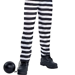 amscan Boys Mischief Maker Prisoner Costume - Small (4-6), White/Black