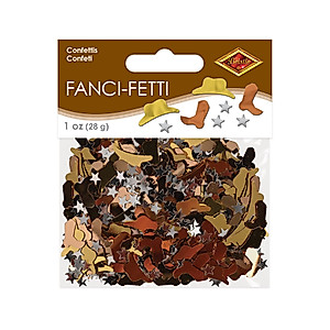 Fanci-Fetti Western Icons (copper, gold, silver) Party Accessory (1 count) (1 Oz/Pkg)