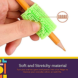 Special Supplies 50 Squishy Pencil Grips for Kids and Adults - Colorful, Cushioned Holders for Handwriting, Drawing, Coloring - Ergonomic Right or Left-Handed Use - Reusable (50)