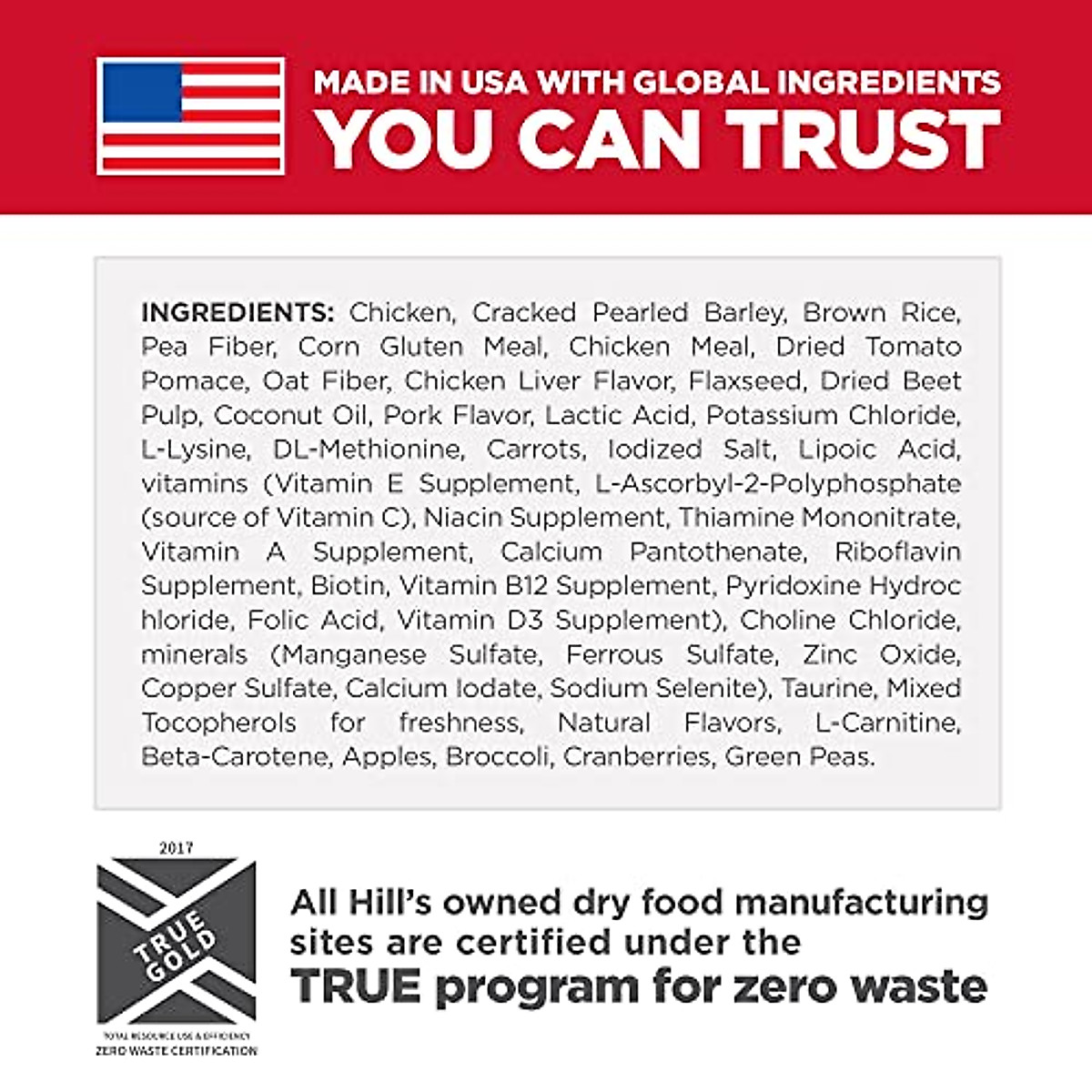 Hill's Science Diet Dry Dog Food, Adult, Perfect Weight for Healthy Weight & Weight Management, Chicken Recipe, 28.5 lb. Bag