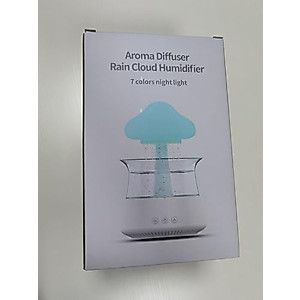 Diffuserlove Rain Cloud Humidifier Diffuser Water Drip Humidifier with Remote Waterfall Lamp Mushroom Humidifier Rain Sounds White Noise Humidifier Air Humidifiers for Bedroom Desk…