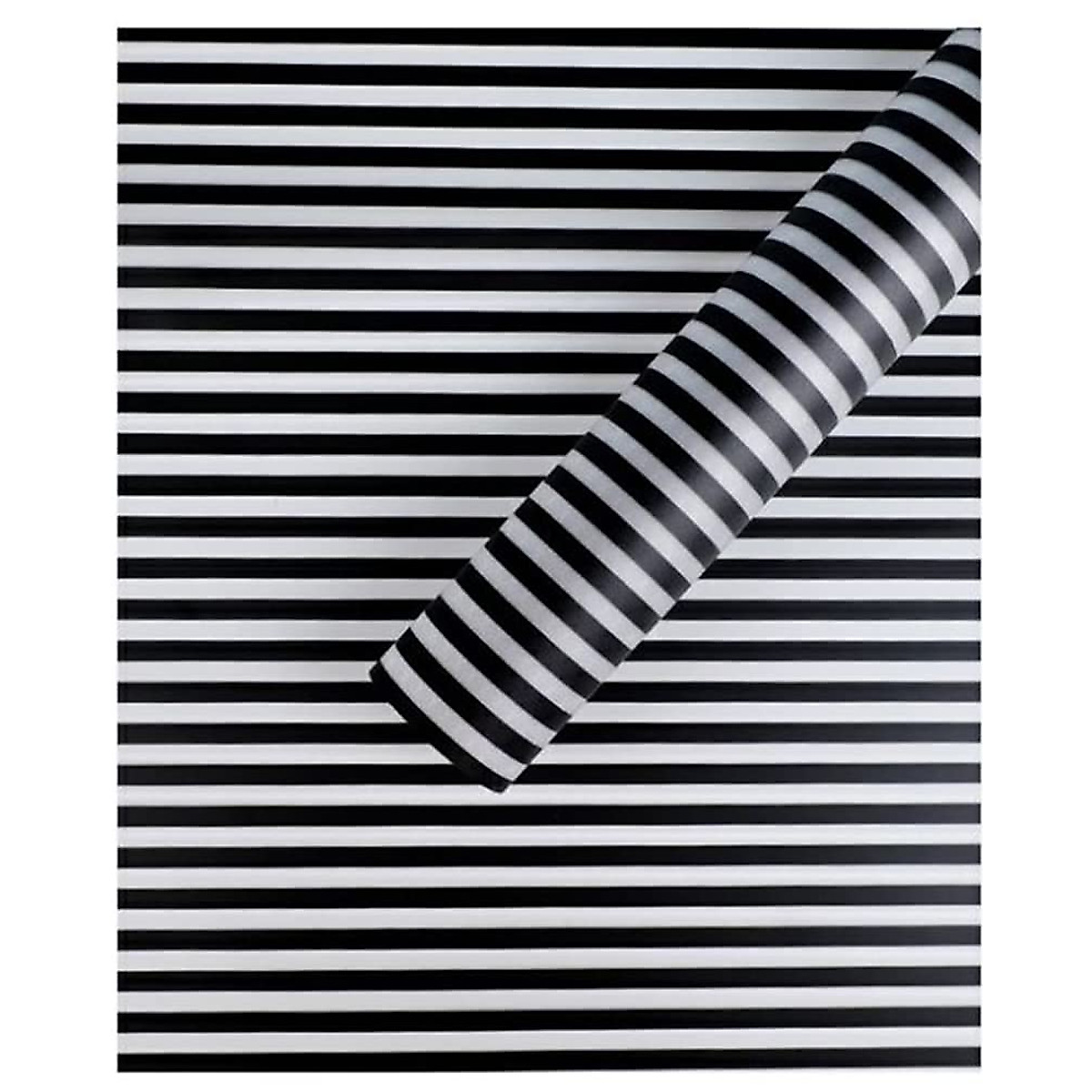 20 Pcs Fine Striped Flower Packaging Paper,Waterproof Valentine's Day Bouquet Wrapping Paper 23x23Inch Used for DIY Crafts, Gift Packaging, Flower Shop Bouquet Packaging (Black)