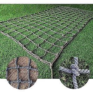 EkiDaz HXRW Rope Net Climbing Net for Kids, Garden Climbing Cargo Net Rope Ladder, Outdoor Play Protective Safety Net Playground Sets for Backyards (Size : 2 * 3m(6.6 * 9.9ft))